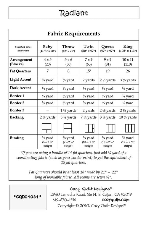 Radiant – CozyQuilt.com