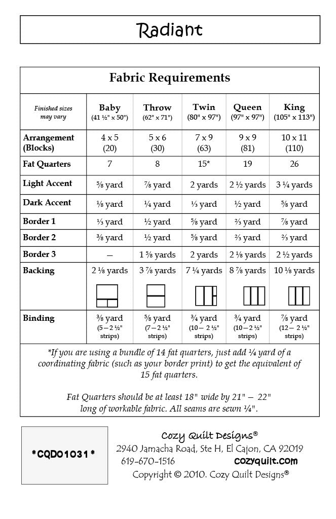 Radiant – CozyQuilt.com